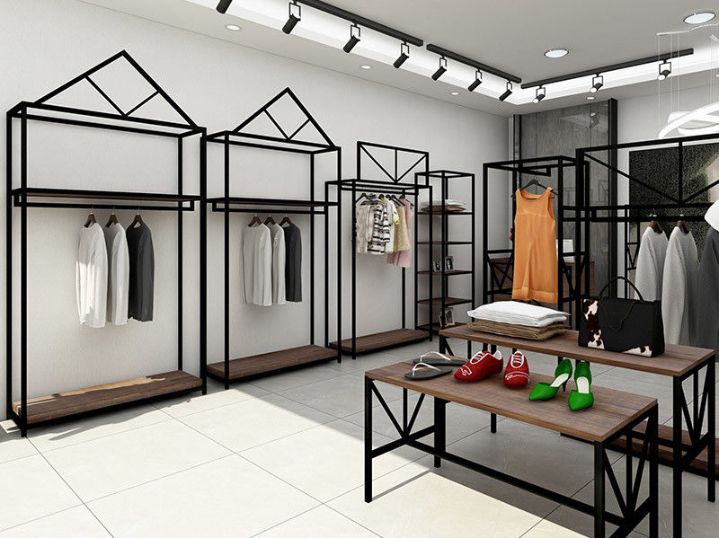 Professional Retail Clothing Display Units Steel Display Shelves For ...