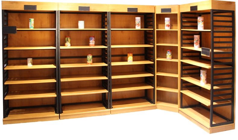 Chain Store Metal Supermarket Display Fixtures / Gondola Grocery Store ...
