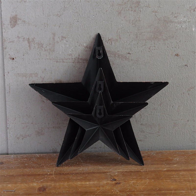 Decorative Nostalgic Outdoor Star Wall Decor Metal Stars For Crafts