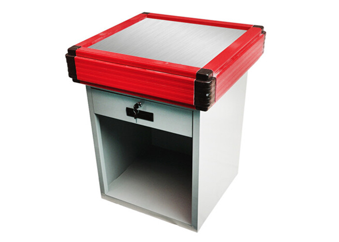 Shop Cash Register Stand Supermarket Checkout Counter With Front Display