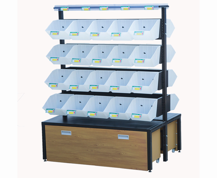 Multi Level Candy Display Case , Convenience Store Candy Racks With 20 ...