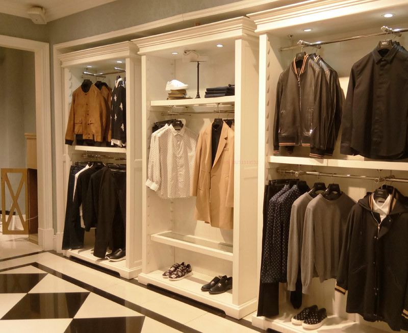Environmental Men'S Garment Rack / Garment Showroom Display For Clothes ...