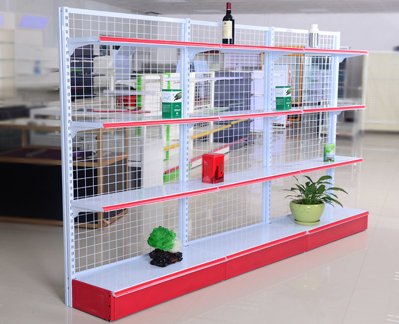 Chain Store Supermarket Display Shelving Wire Mesh Storage Shelves ...