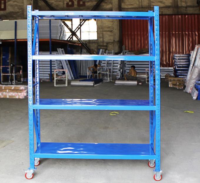Light Duty Warehouse Storage Shelves Movable Shelving Units With ...