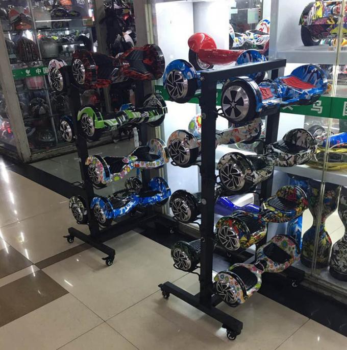 Black Scooter Display Rack / Scooter Display Stand Cold Rolled Steel ...