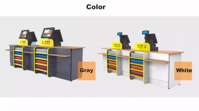 Durable Cash Register Counter Stand , Retail Sales Counter Furniture