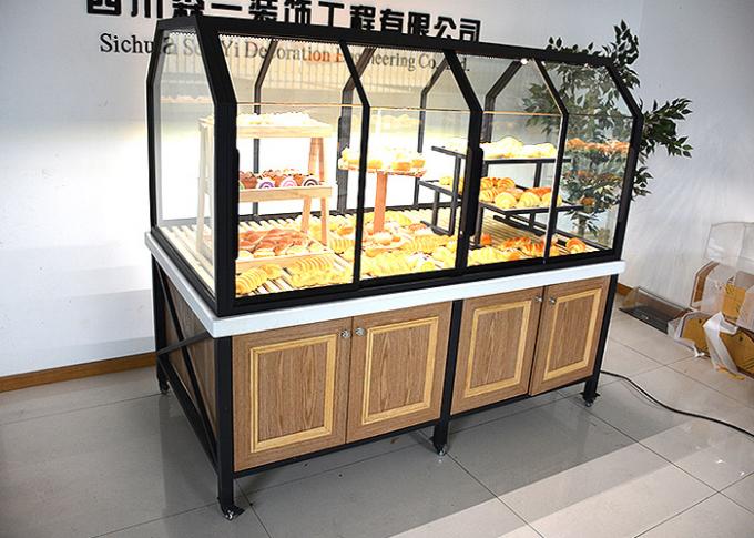 3 Years Warranty Food Store Shelving Bakery Display Shelves For Cake