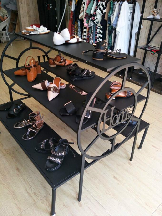 Multi Color Shoe Display Shelves Retail Shoe Display Fixtures Easy ...