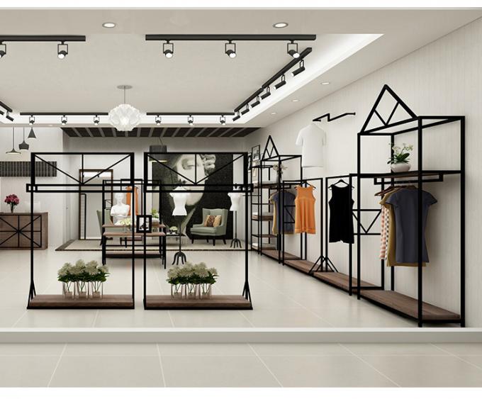 Professional Retail Clothing Display Units Steel Display Shelves For ...