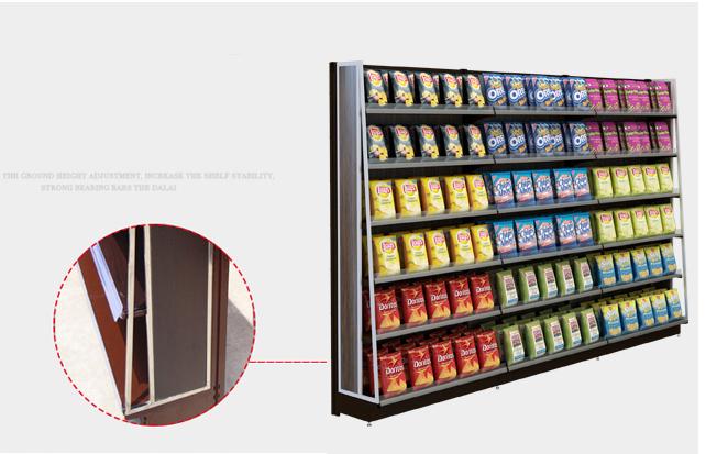 Cold Rolled Steel Convenience Store Shelving / Adjustable Supermarket ...