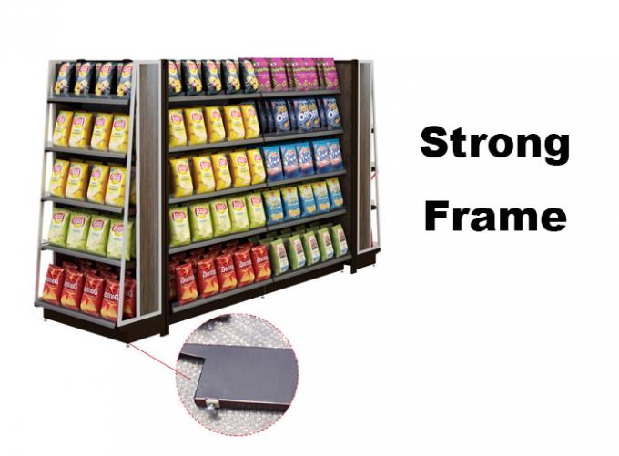 Cold Rolled Steel Convenience Store Shelving / Adjustable Supermarket ...