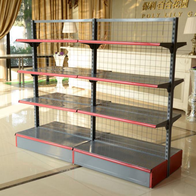 Chain Store Supermarket Display Shelving Wire Mesh Storage Shelves ...