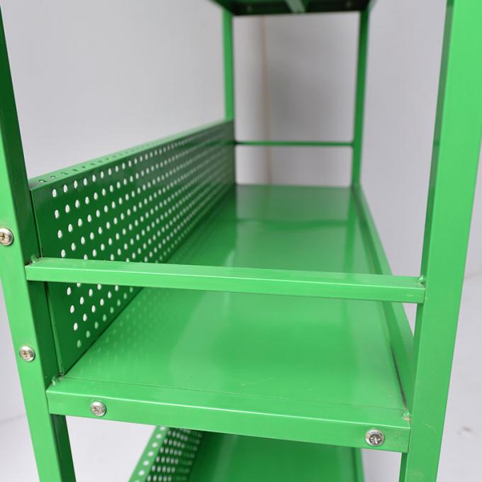 Four - Tier Metal Wire Shop Display Shelving Paint Display Rack Multi ...
