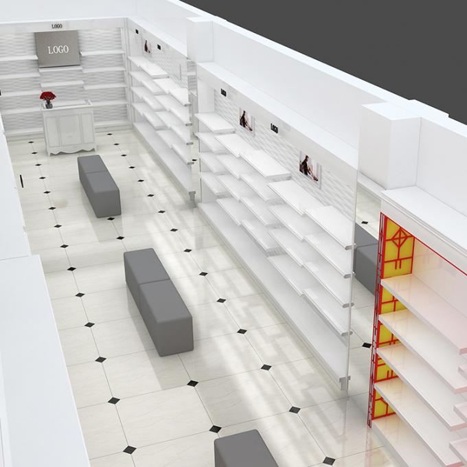 Lady'S Wall Mounted Shoe Display Unit Shoe Rack For Showroom Knocked ...