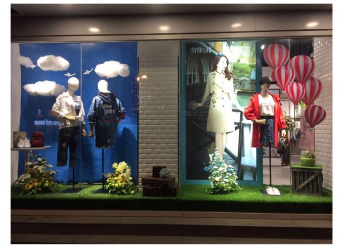 Clothing Shop Window Display Equipment / Retail Display Props For ...