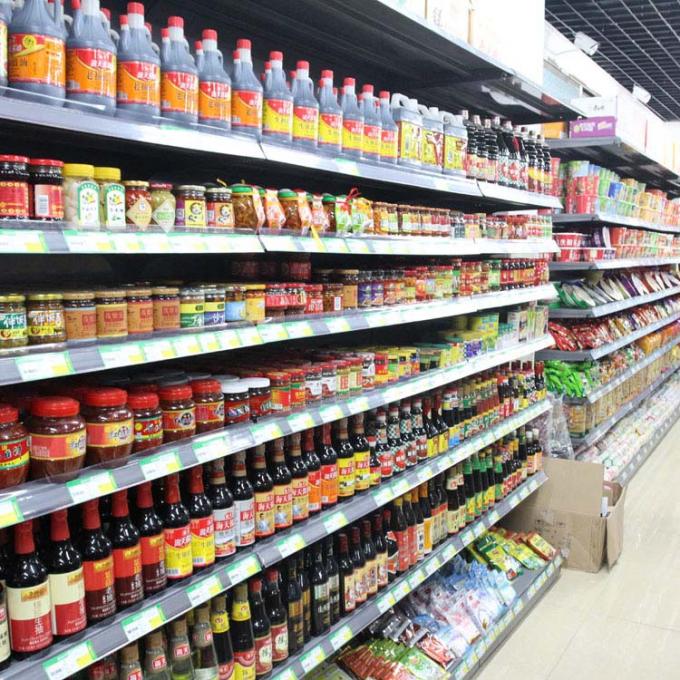 OEM Heavy Duty Supermarket Display Shelving Mix Color For Store